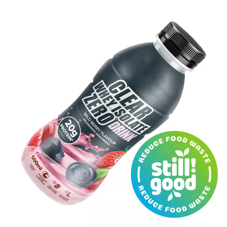 Whey Isolate clear shake, bedst før 12/3/2025 (500 ml) - Wild Berry ...
